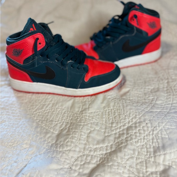 Nike | Shoes | Red And Teal Nike Air Jordan Dunks Rare | Poshmark